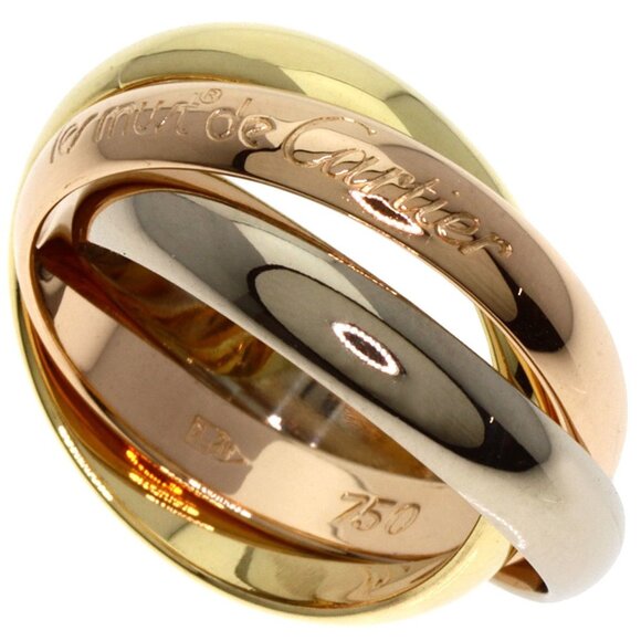 Cartier | Jewelry | Cartier 8k Pink Trinity Ring 48 | Poshmark